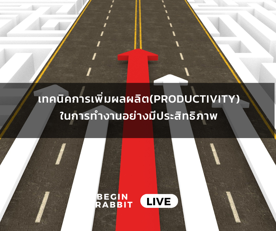เทคนิคการเพิ่มผลผลิต(Productivity)ในการทำงานอย่างมีประสิทธิภาพ – BEGIN RABBIT